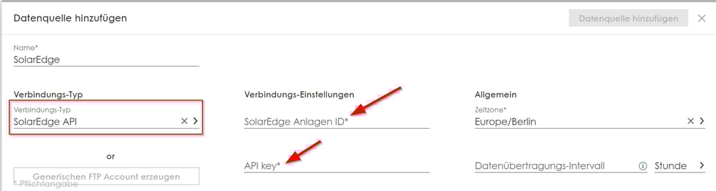 Einrichtung API Zugang - SolarEdge API