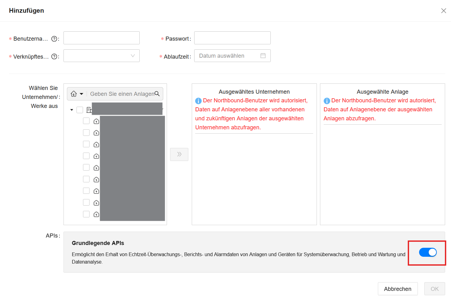 Einrichtung API Zugang - Huawei FusionSolar API